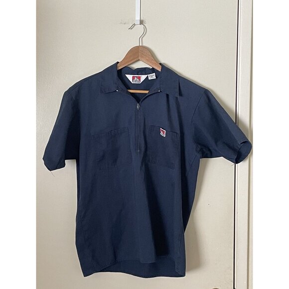 Ben Davis | Shirts | Vintage Ben Davis Shirt Mens Medium Blue 4 Zip ...